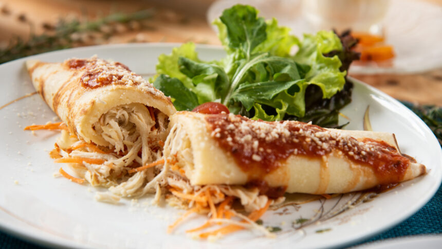 Panqueca de frango - Casa e Culinaria