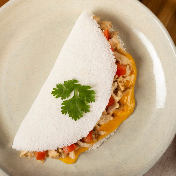 Tapioca recheada - Casa e Culinaria