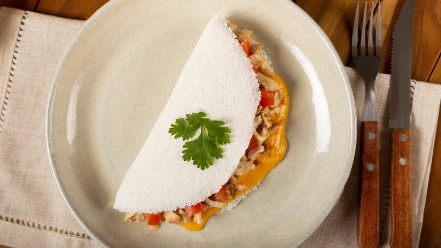 Tapioca recheada - Casa e Culinaria